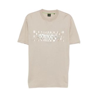 HUGO BOSS Rundhals-T-Shirt - - Tops - Herren - Beige - 2XL