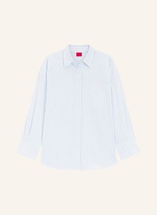 HUGO BOSS Hugo Oversized-Hemdbluse Eustyna blau