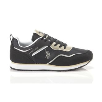 U.S.Polo Association Schwarze Slip-On Trendige Sneakers - - Shoes - Damen - Schwarzk - 35 EU