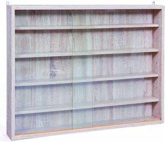Les Tendances Vitrine murale pour miniatures 5 niveaux bois ch&ecirc;ne clair Colec