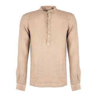 Xagon Man Chemise en lin - Homme - Chemises - Beige - Taille: M