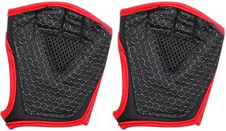 Generico Trainingshandschuhe f&uuml;r Damen: Gepolsterte Halbfinger-Handschuhe | Handgelenkbandagen mit gepolstertem Griff, Trainingsausr&uuml;stung f&uuml;r Klimmz&uuml;ge, Fitne