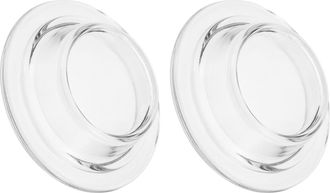 Valiclud 2 Stück Ersatzschalen für Wachswärmer 117cm aus Glas Universelle Diffusorschale für Ätherische Öle Transparente Wachsschmelzhalterplatte für Aromather