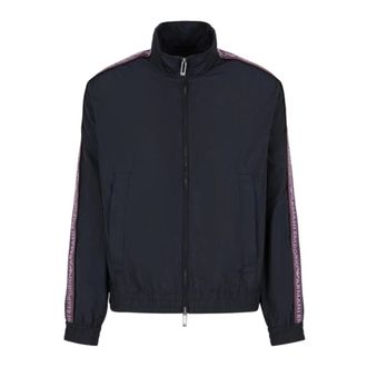 Emporio Armani Blaue Bomberjacke f&uuml;r M&auml;nner - - Jackets - Herren - Blau - L