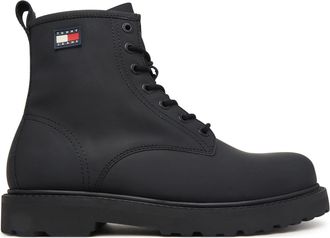 Tommy Jeans Schn&uuml;rschuhe Tommy Jeans Archive 01 Rubber Lace Boot EM0EM01781 Schwarz