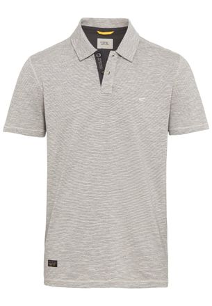 Camel Active Herren Kurzarm Poloshirt im feinen Streifenmuster Beige, Menswear-L