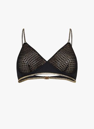 La Nouvelle Soutien-gorge triangle Poppy &agrave; liser&eacute; dor&eacute;