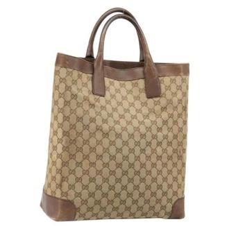 Gucci Pre-owned Leder-Tragetasche - - Pre-owned - Damen - Beige - ONE SIZE