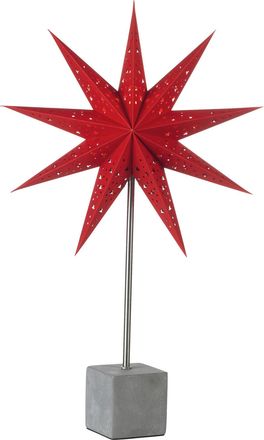 Marksl&ouml;jd Dekostern, Kirschrot, Stein, Papier, Stern, Stern, 35x58x17 cm, stehend, zum Stellen, Dekoration, Weihnachtsdekoration, Adventssterne