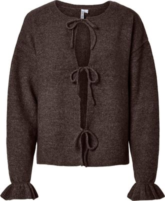 Pieces Pcsally Rev Frill Cardigan Knit Noos Bc