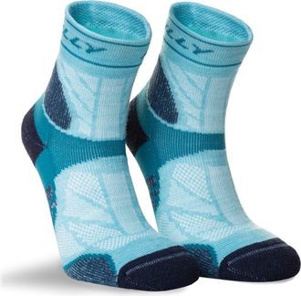 Hilly Unisex Trail - Fußkettchen - maximale Dämpfung Laufsocke, Pfefferminz/Blaugrün, M