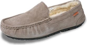 Generic Mocassins dint&eacute;rieur et dext&eacute;rieur en daim pour homme - Chaudes et confortables, kaki, 42 2/3 EU