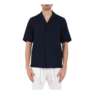 Paolo Pecora Baumwoll-Bowlinghemd - - Shirts - Herren - Blau - L