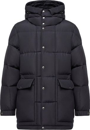 Moncler Moncler Doudoune Longue &Agrave; Capuche Sylmara, Homme, Bleu, Taille: 1