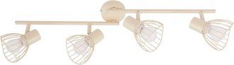 Lindby Deckenlampe Piena (Modern) in Creme aus Metall (4 flammig, E14) - Deckenleuchte Lampe Wohnzimmerleuchte