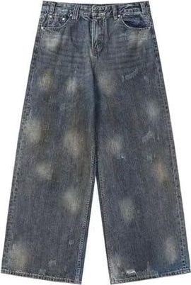 Generic Jean Homme Regular Jeans Pantalon Jeans Homme L&eacute;g&egrave;rement Amples et Lav&eacute;s, Pantalons D&eacute;contract&eacute;s Id&eacute;aux pour Tous Les Jours
