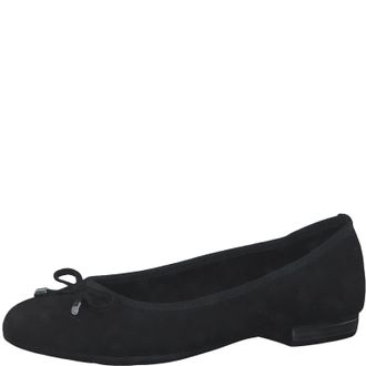 Marco Tozzi Damen Ballerinas mit Schleife Vegan, Schwarz (Schwarz), 37 EU