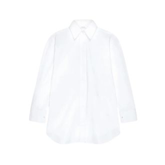 Givenchy Asymmetrisches Hemd aus Popeline - - Blouses & Shirts - Damen - Wei&szlig; - S