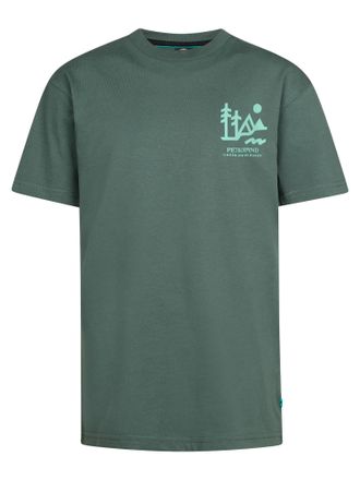 Petrol Industries R&uuml;ckenprint T-Shirt Tetons Gr&uuml;n 152