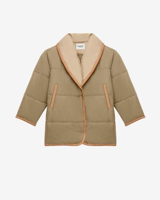 Isabel Marant Manteau Gally - Femme - Kaki - Taille 38 - Marant &Eacute;toile