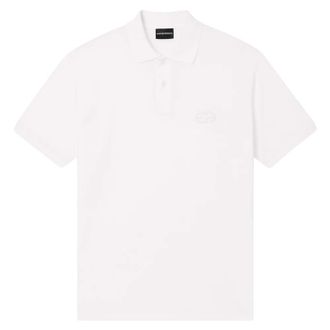 Emporio Armani Homme, Tops, Blanc, Taille: M Polo shirt brod&eacute; avec logo