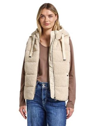 Street One 2200565 Strutumix Gilet en Peluche, Sable Savannah, 48 Femmes