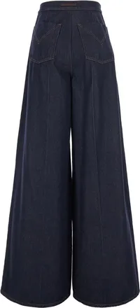Max Mara Womens Jeans Quatto Blue Cotton