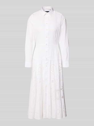 Polo Ralph Lauren Midi Hemdblusenkleid aus reiner Baumwolle