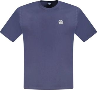 North Sails Blau Baumwoll T-Shirt | Stil: Nosa-33745 - - Tops - Herren - Blau - 3XL