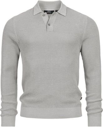 JEFF Strickpullover Herren JFTristan polo Pullover Herrenpullover mit Polokragen und Knopfleiste