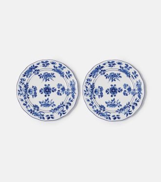 Cabana Lot de 2 assiettes Gloria en porcelaine