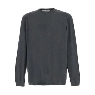 Golden Goose T-shirt en coton &agrave; logo - Homme - Pulls - Gris - Taille: L