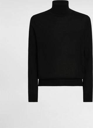 Dolce & Gabbana Rollkragenpullover Aus Kaschmir - Mann Strickwaren Schwarz 50