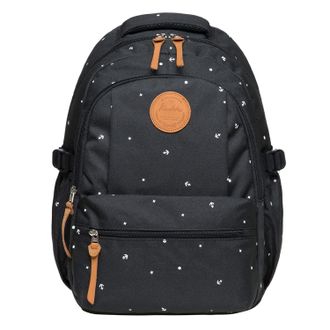 KAUKKO Schöner und durchdachter Rucksack mit Laptopfach für 15 Zoll Schule Uni 22L, Schwarz Jnl-ks24-03, one size, Tagesrucksack