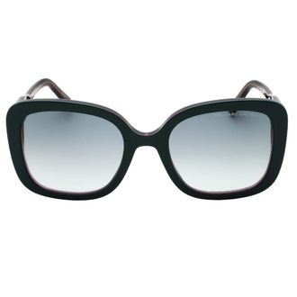 Marc Jacobs Dunkelgraue Sonnenbrille mit blaugr&uuml;nen SF-Gl&auml;sern