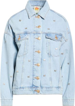 Farm Rio BOWS EMBROIDERY DENIM JACKET
