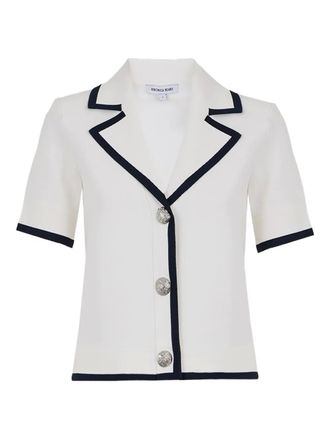 Veronica Beard veste Stovall à manches courtes - Blanc