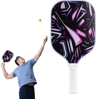 Generico Pickleball-Schl&auml;ger, LED-Schl&auml;ger, leichter Pickleball-Schl&auml;ger aus Fiberglas, rutschfestes Zubeh&ouml;r f&uuml;r Pickleball, bequemer Griff, Outdoor-Zubeh&ouml;r f&uuml;