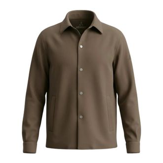 H&egrave;SKIMO Surchemise Interlock - Homme - Vestes - Brun - Taille: XL