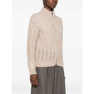 PESERICO Open-Knit Alpaca Blend Cardigan