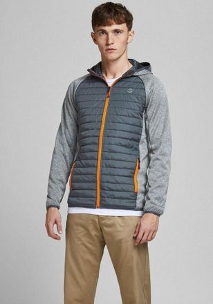 Jack & Jones Steppjacke JJEMULTI mit Kapuze und Futter unifarben, modisch, regular fit, Polyester