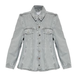 Ganni Denimhemd - - Jackets - Damen - Grau - S