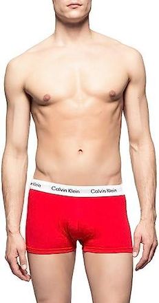 Calvin Klein Pack de 3 Shorties - Homme - Rouge/Blanc/Bleu - M