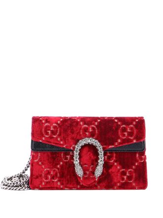 Gucci mini sac &agrave; bandouli&egrave;re Dionysus Bag Velvet Super - Rouge