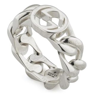 Gucci Interlocking G Ring - - Accessories - Damen - Grau - 55 MM