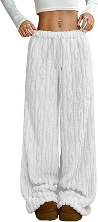 Generic Pantalon Jogging Molleton Femme Droit Thermique Oversize &Eacute;lastiqu&eacute;e Capri Ecossais Sudation Et Evas&eacute; Fermeture C&ocirc;tel&eacute;e &Eacute;lasthanne Rembourr&eacute; Solde Lign