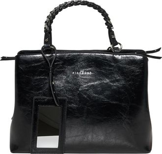 John Richmond Femme, Sacs, Noir, Taille: ONE Size Sac &agrave; main avec poign&eacute;e tress&eacute;e et design essentiel