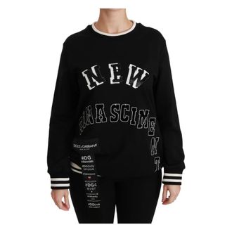 Dolce & Gabbana Damen, Sweatshirts & Hoodies, Schwarzk, XSGröße