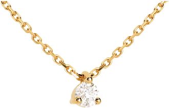 Edenly Diamant Collier Solitär in Gelbgold