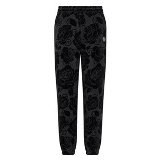 Philipp Plein Jogginghose Monogram - - Trousers - Damen - Schwarzk - L